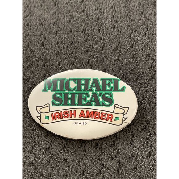 Other | Vintage Michael Sheas Irish Amber Oval Pin Button J43 | Poshmark